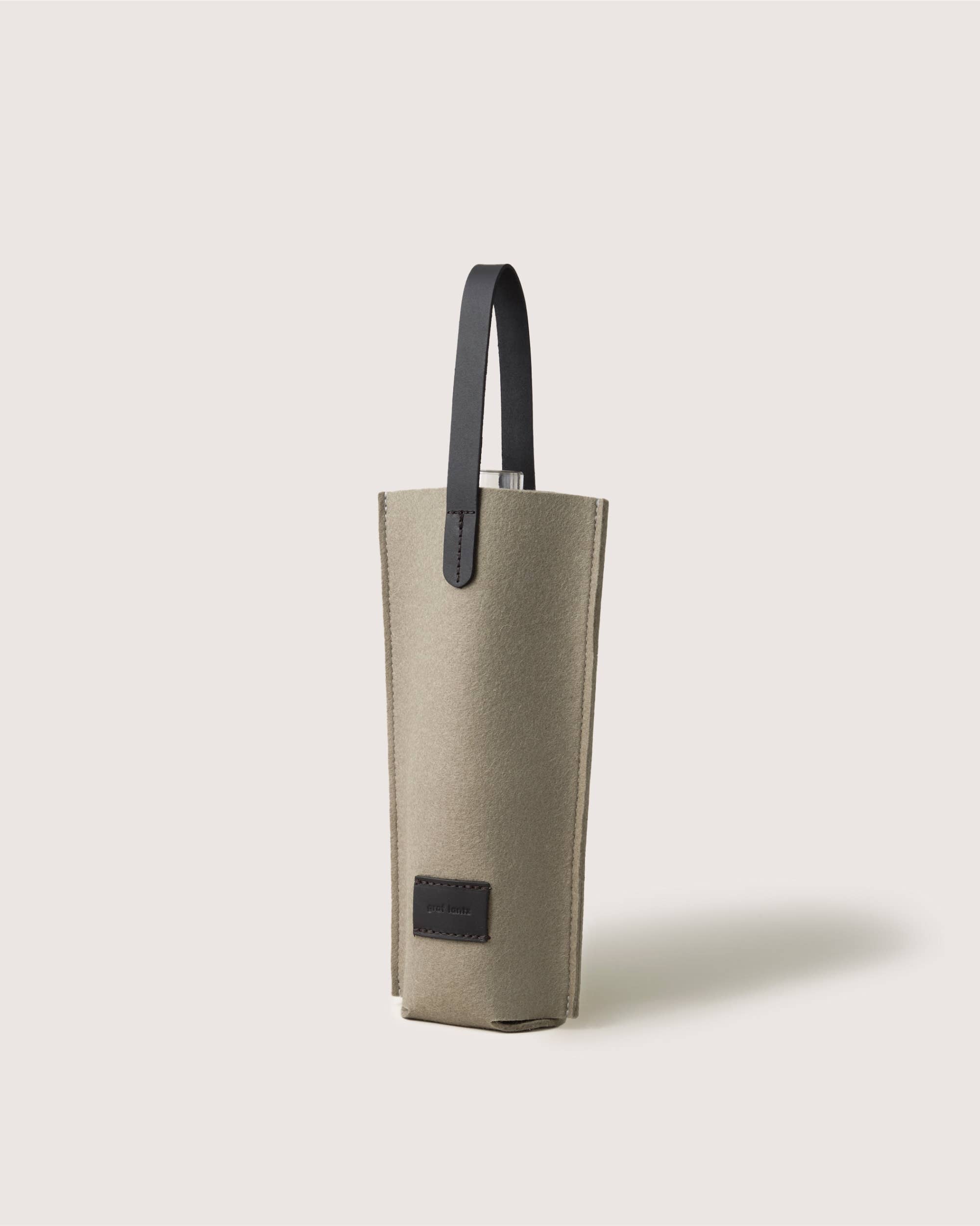 Hana Merino Wool Bottle Bag - Clay